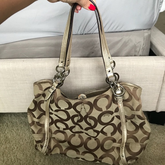 Coach | Bags | Coach Tan Purse | Poshmark